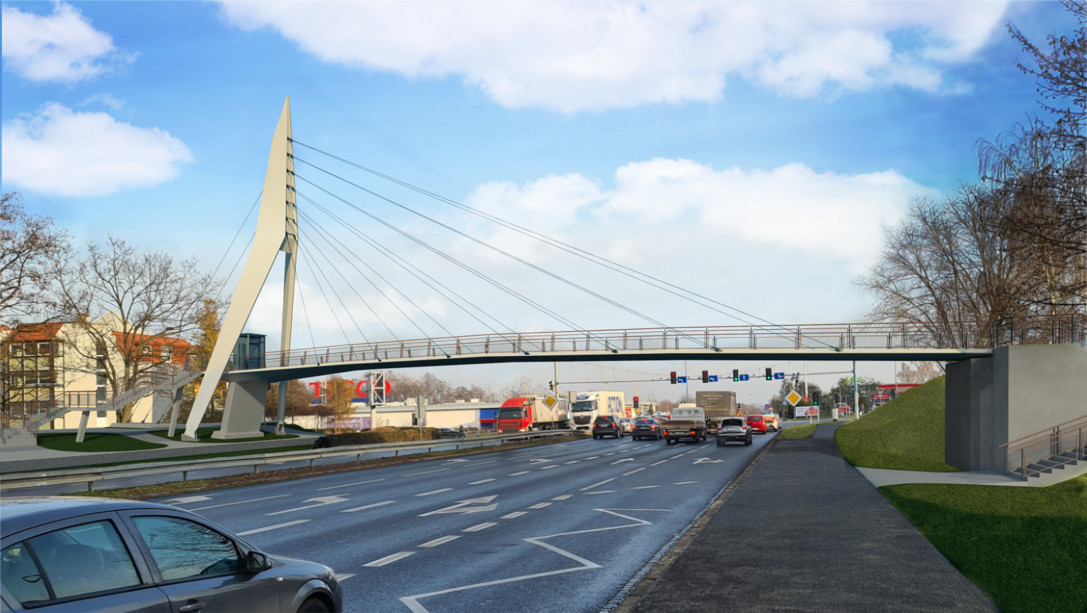 Umowa na budowę nowej kładki podpisana | Lubin - Portal Miasta