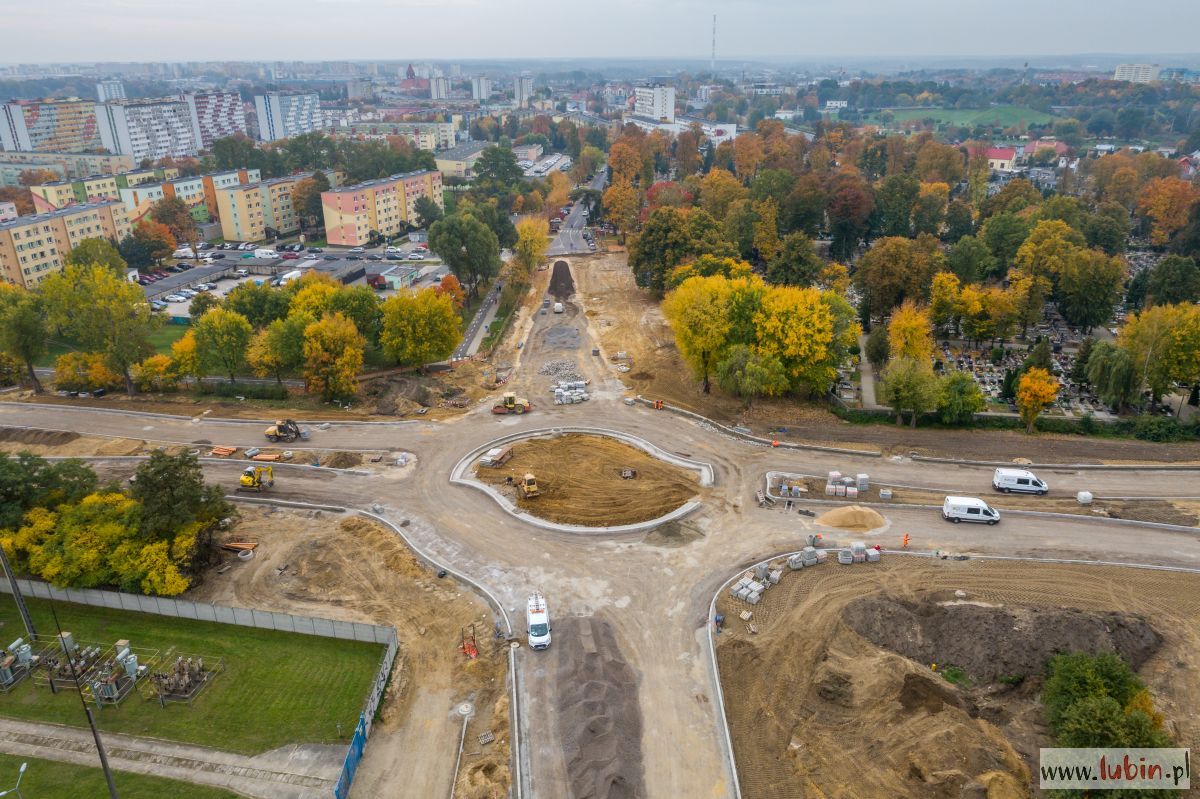 Turbinowe rondo już widać [FOTO, WIDEO] | Lubin - Portal Miasta