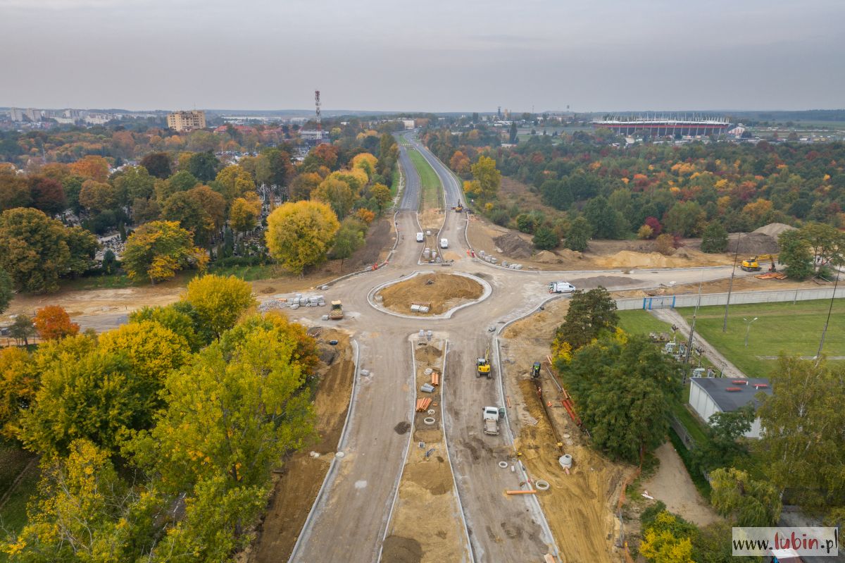 Turbinowe rondo już widać [FOTO, WIDEO] | Lubin - Portal Miasta