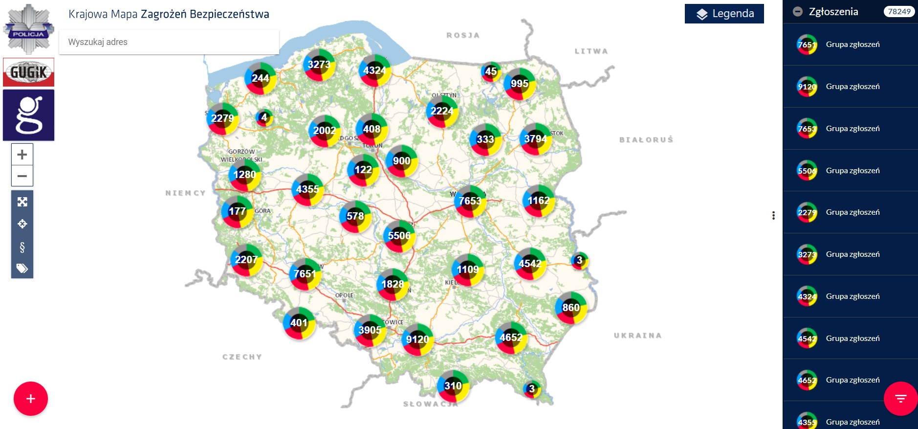 mapa zagrożeń | Lubin - Portal Miasta