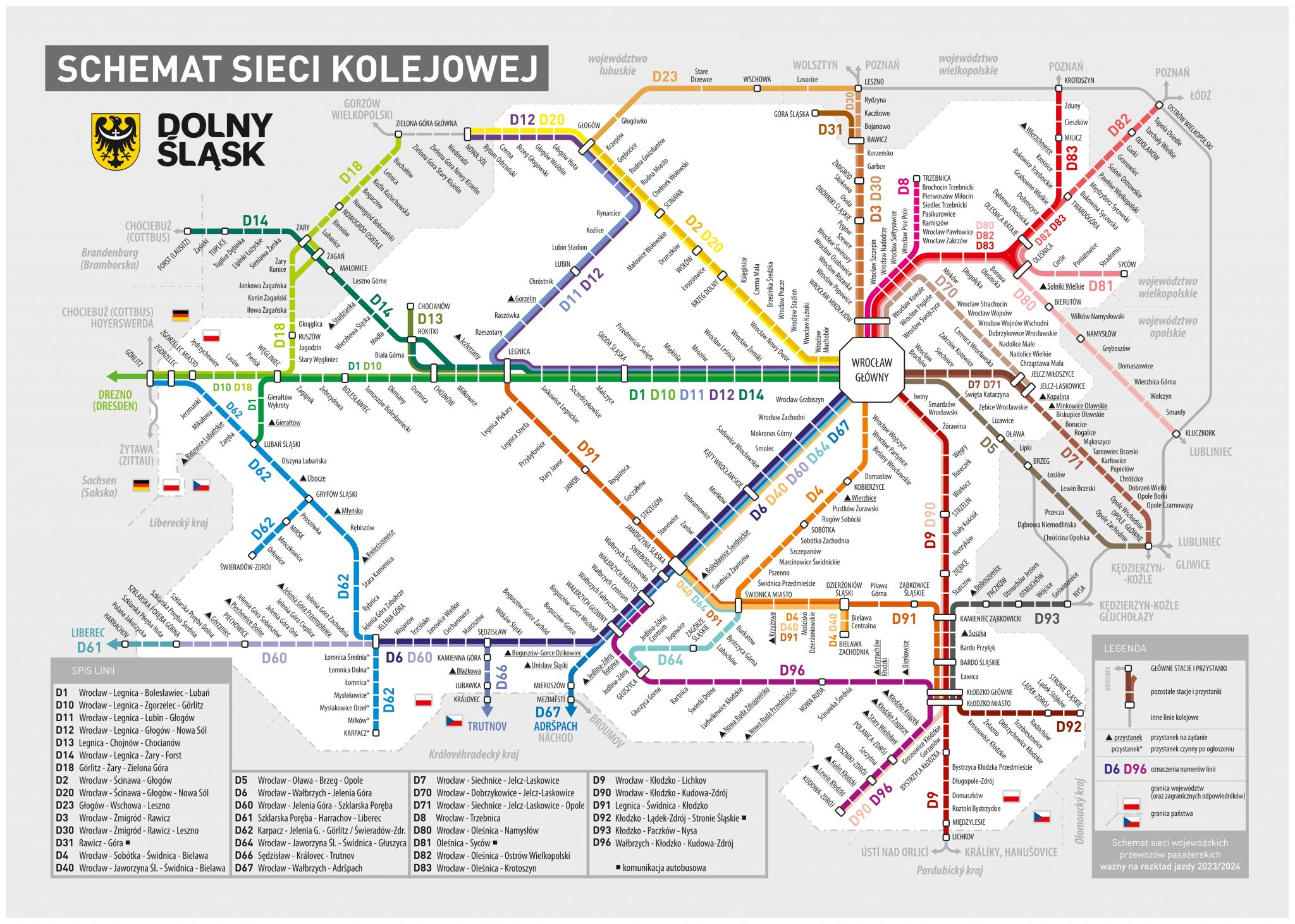 Od jutra nowy schemat połączeń Kolei Dolnośląskich | Lubin - Portal Miasta